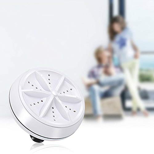 YoBuyBuy Turbo Washing Machine Portable Travel Washer Air Bubble and Rotating Mini Washing Machine,White