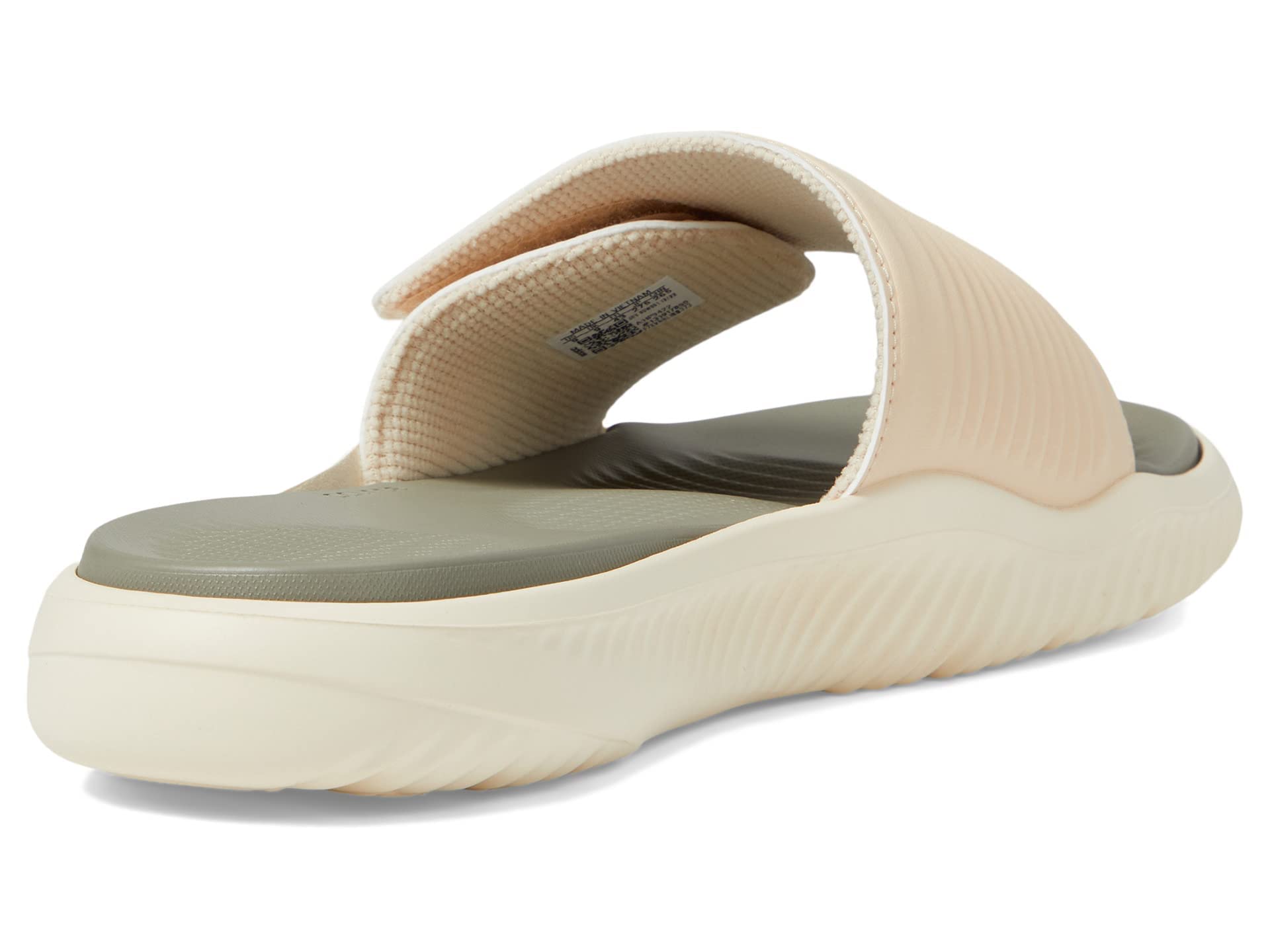 adidas Unisex Alphabounce 2.0 Slides Sandal, Sand Strata/Silver Pebble/Wonder White, 9 US Men