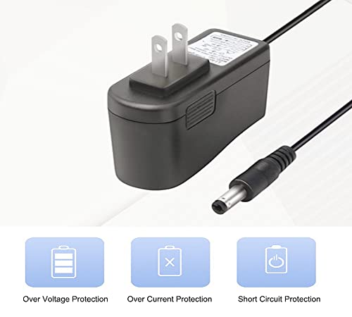 Qjin AC/DC Adapter for Shark VM200 VM200C UM205 VC205 VM20026 VM190 VACMOP Hard Floor Vacuum Mop Charger