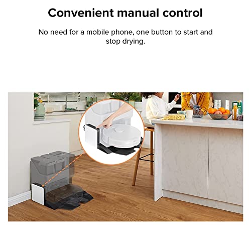 NOSHIN Drying Module Water Change Module 110V-220V Dryer Kit Mop Dust Bags Compatible with Roborock S7 MAXV Ultra S7 PRO Ultra Empty Wash Fill Dock (Color : Dry kit 110-220V)