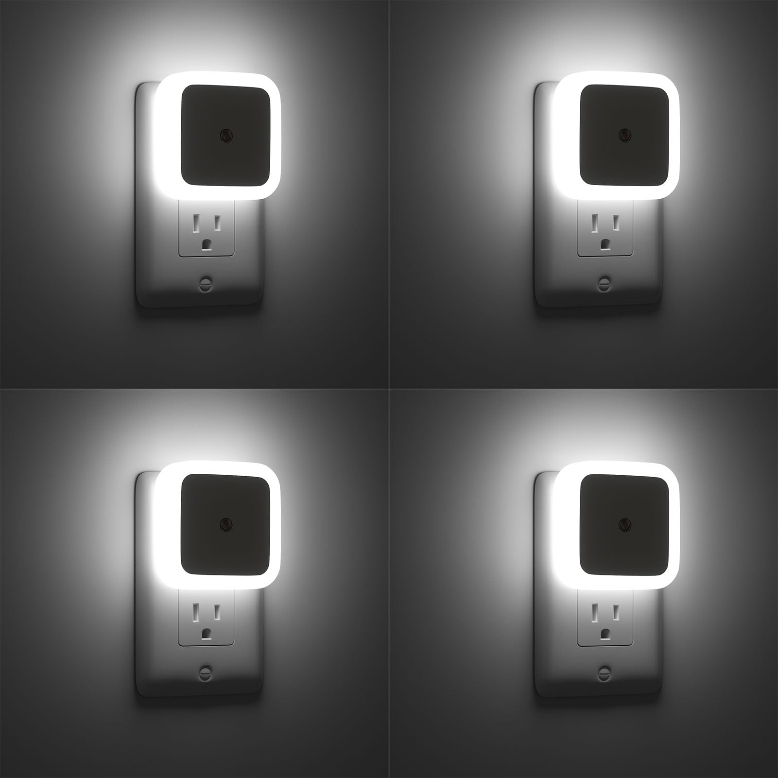 Sujeet Night Light, Night Lights Plug into Wall [4 Pack], Nightlight Led Night Light for Adults, Plug in Night Light for Adults Bedroom Cool White