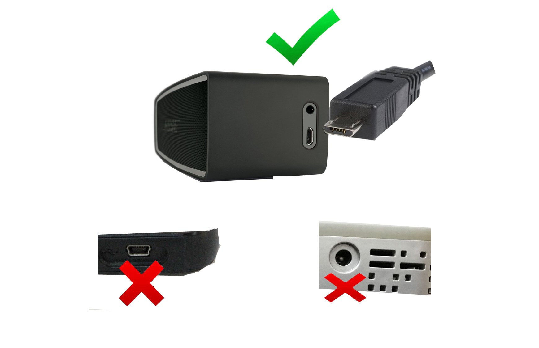 UpBright New Setup Service USB Cable Laptop PC Data Cord Compatible with Bose SoundTouch 412540 355150-1200 Sound Touch Wi-Fi SoundTouch 10 Music System 416776 Aiwa Exos-9 Exos9 200W Bluetooth Speaker