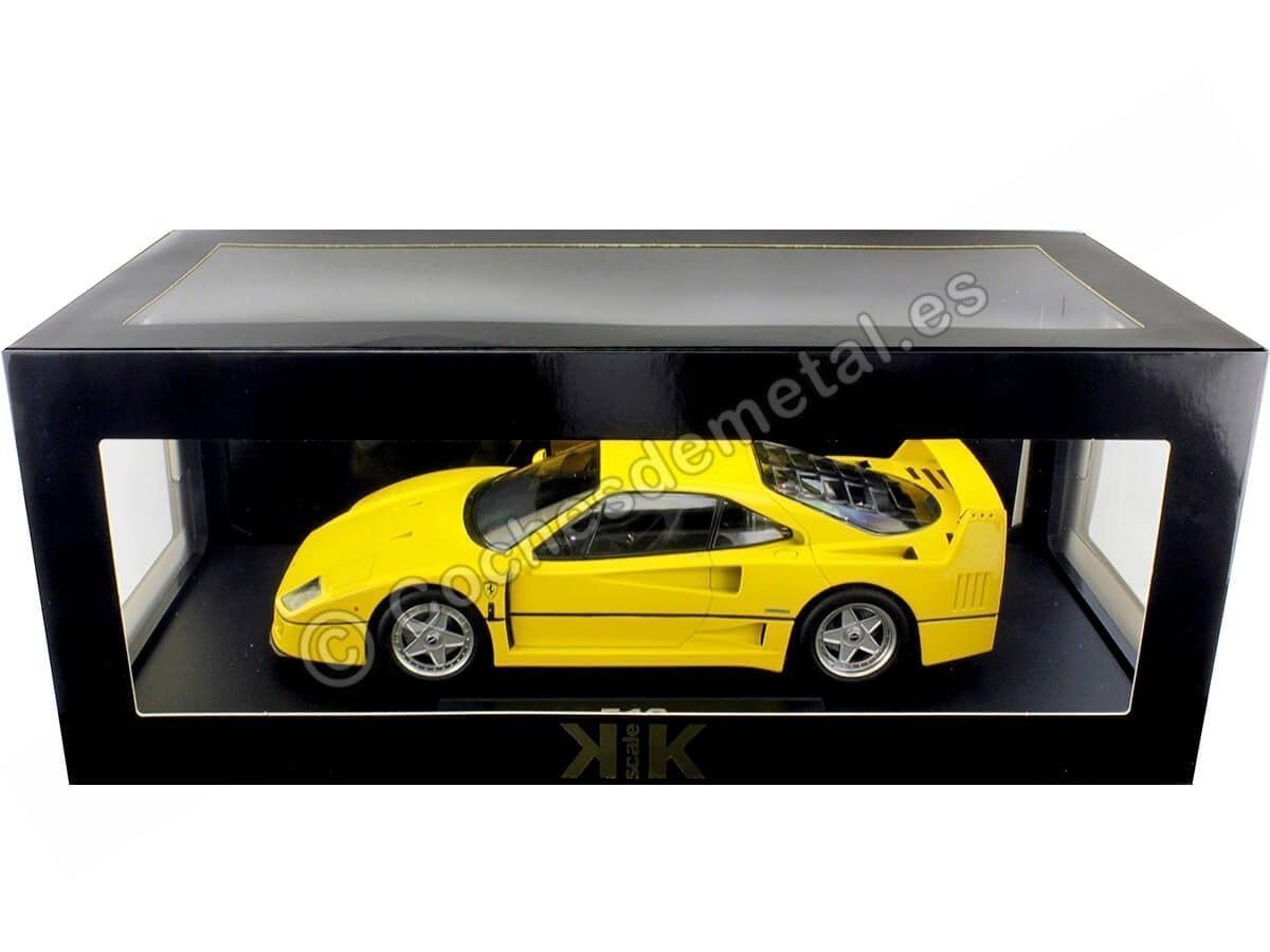 KK Scale KKDC180692 - Ferrar. F40 Yellow 1987 - Scale 1/18 - Collectible Model