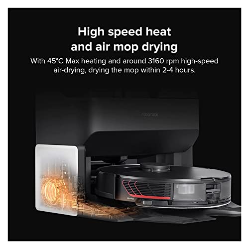 NOSHIN Drying Module Water Change Module 110V-220V Dryer Kit Mop Dust Bags Compatible with Roborock S7 MAXV Ultra S7 PRO Ultra Empty Wash Fill Dock (Color : Dry kit 110-220V)