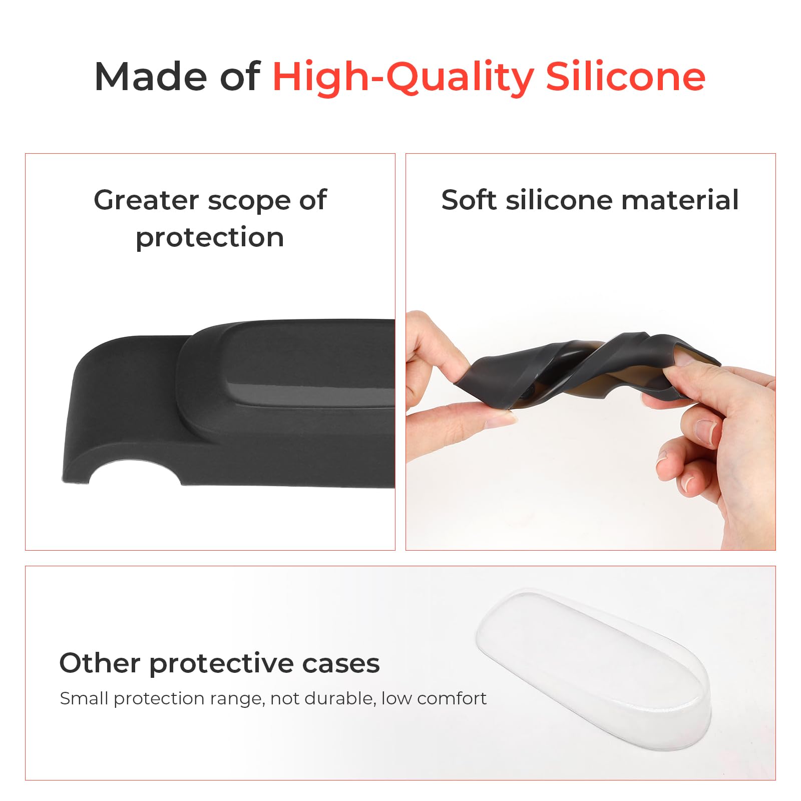 LUCK4U Waterproof Dashboard Cover Shell for Ninebot Scooter Silicone Protective Case Accessories for Segway Ninebot F20 F25 F30 F40 Electric Scooter black