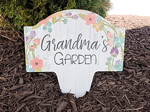 MRC Wood Products Personalized Mother's Day Floral Print Aluminum Garden or Yard Sign 10x14