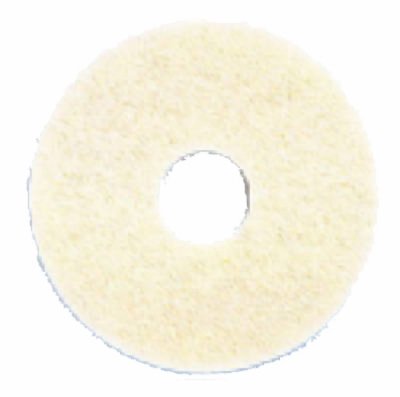 08481 Polishing Floor Pad, 4100, White, 17-In. - Quantity 5