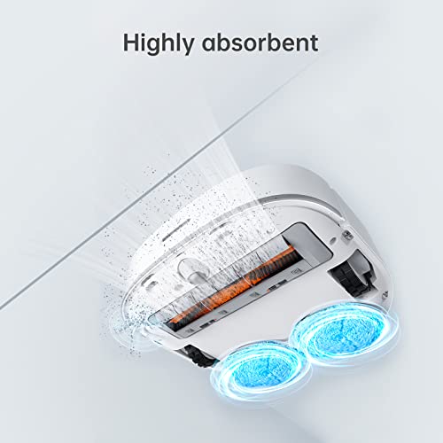 Dreametech W10 Mop Pads, Wet Mopping Pads Compatible with W10 Robot Vacuum, Replacement Mop Cloths for Mopping Floor(2PCS)