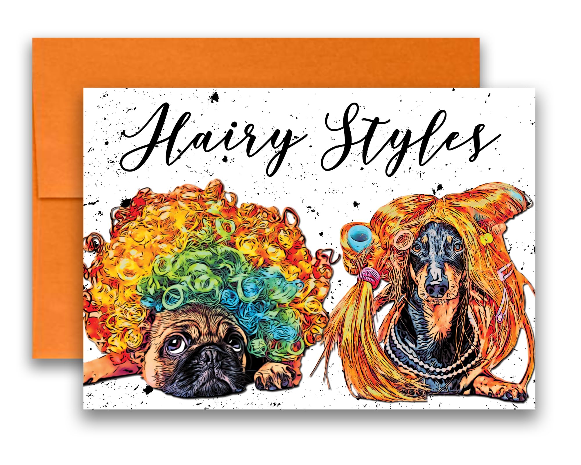Dog Card Hairy Styles Harry Styles Dog Hair Styles Funny Dog Card 5x7 inches w/Envelope