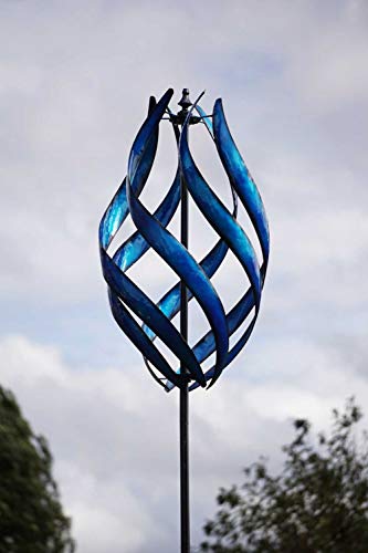 Marshall Home and Garden Stratus Spinner, Blue Wind Sculpture