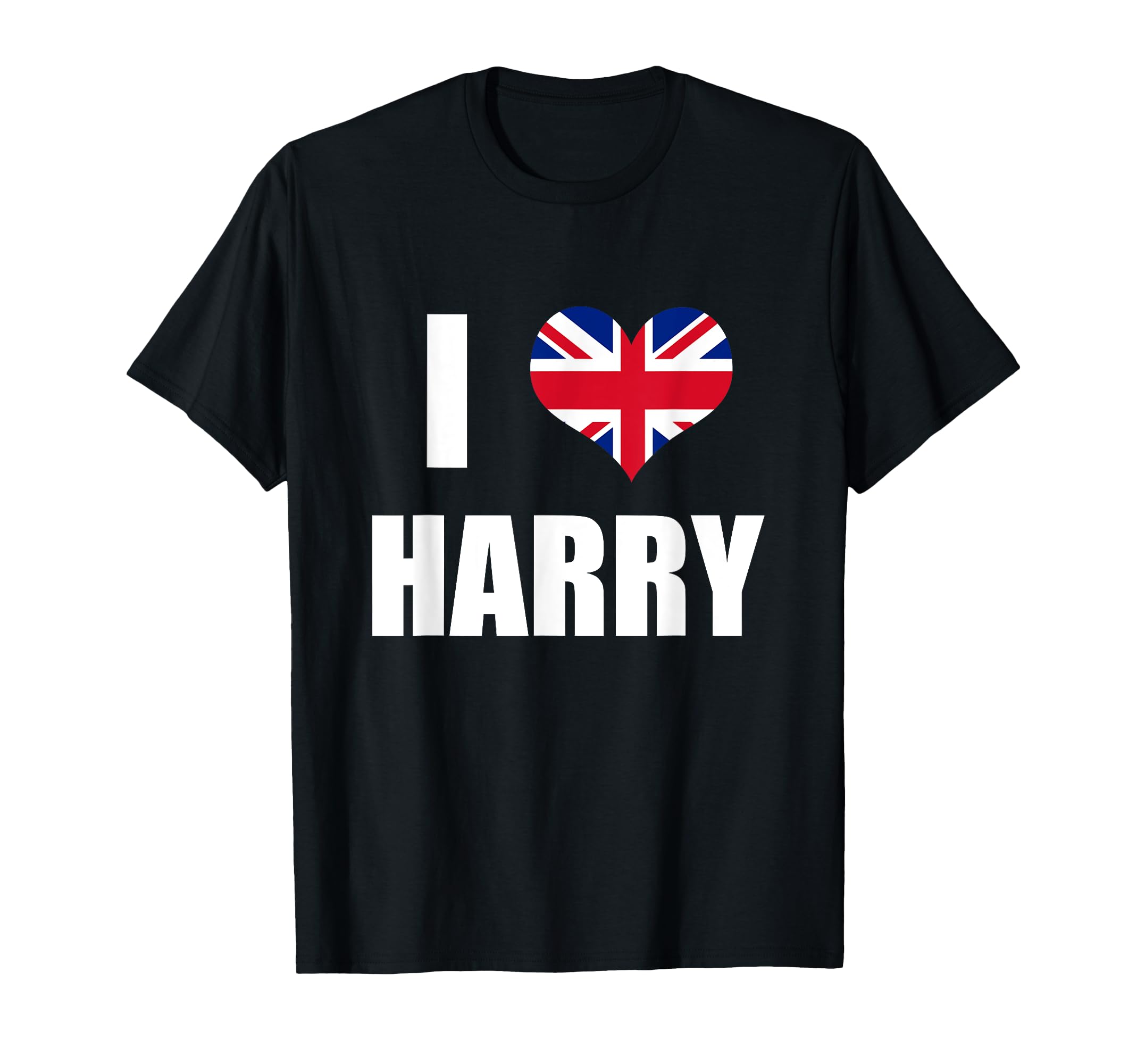 I Love Harry T-Shirt - England Flag Heart T-Shirt