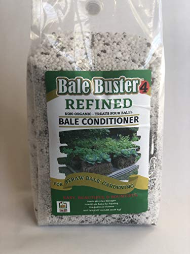 BaleBuster4 Starter Kit Includes Straw Bale Gardens Complete Book with Instructions for Step-by-Step Garden Set up.