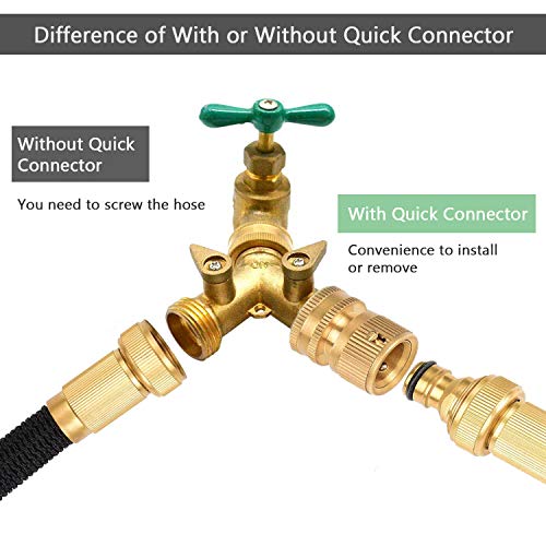 BoArt (6 Sets Garden Hose Quick Connector Set, Solid Brass 3/4 Inch Water Fitings Thread Easy Connect No-Leak Male Female