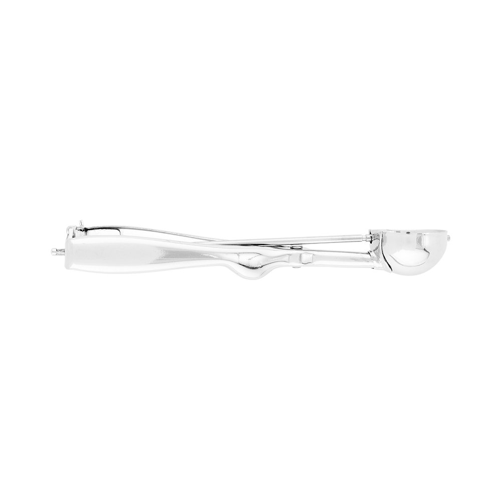 Restaurantware Met Lux 0.6 Ounce Gelato Scoop 1 Ambidextrous Ice Cream Scoop - Built-In Blade Dishwashable Stainless Steel Cookie Dough Scoop Comfortable Grip For All Ingredients