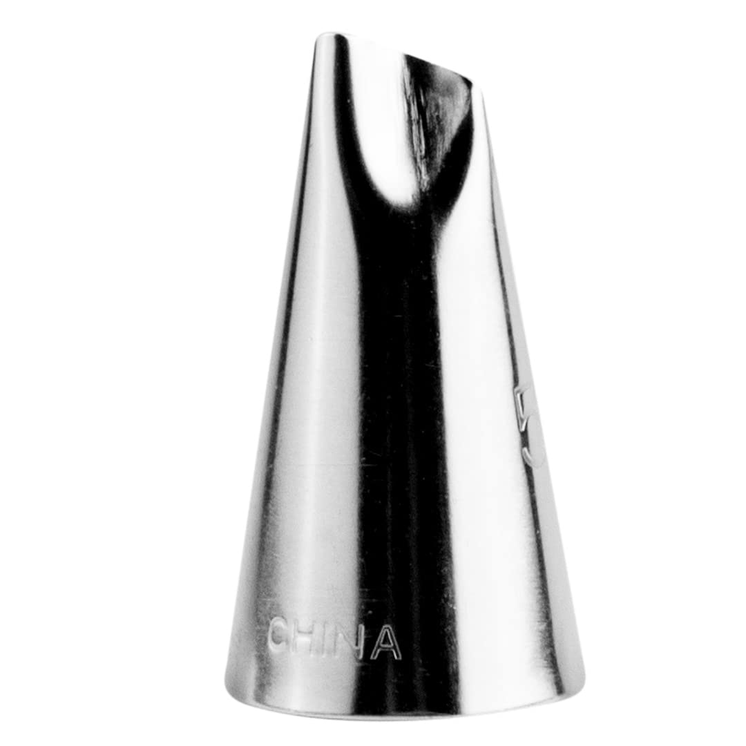 Restaurantware Pastry Tek Petal Tip 1 Reusable Decorating Cake Tip - #59S Dent-Resistant Stainless Steel Rose Frosting Tip Dishwasher-Safe Decorate Cupcakes Cakes or Cookies