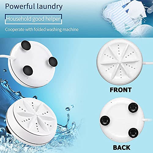 Mini Washing Machine Portable Turbine Washer,Portable mini washing machine, Portable Washing Machine with USB for Travel Business Trip or College Rooms (No remote control)