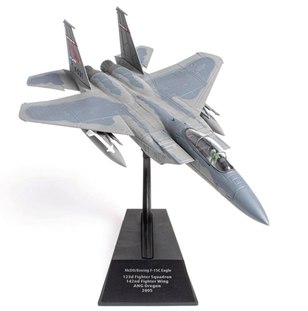Hachette Airplane F-15 (F-15C) Eagle 123rd FS Oregon Air National Guard 1/100 Scale Diecast Model