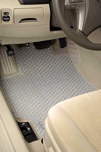 Intro-Tech Hexomat Front Row Custom Floor Mats for Select Ferrari F40 Models - Rubber-like Compound (Clear)