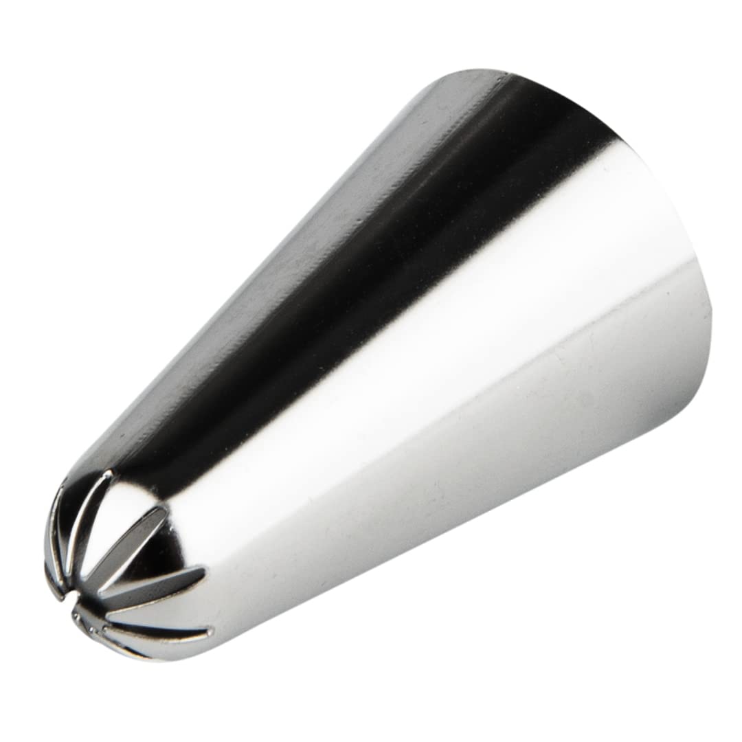 Restaurantware Pastry Tek Decorating Tip Star 1 Reusable Star Piping Tip - #31 Dent-Resistant Stainless Steel Closed Star Tip Dishwasher-Safe Decorate Cupcakes Cakes or Cookies