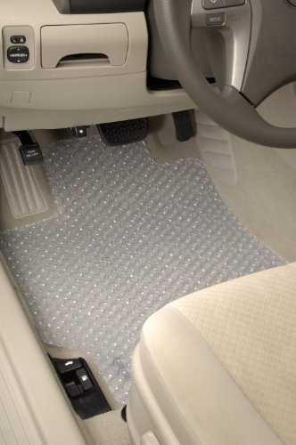 Intro-Tech Hexomat Front Row Custom Floor Mats for Select Ferrari F40 Models - Rubber-like Compound (Clear)