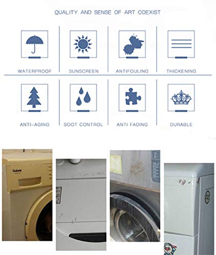 Washing Machine Cover for Top Load Washing Machine Protector Washer Dryer Covers for Automatic Compact Washer Top Loading Balcony Lavadora Waterproof Dustproof Sunproof Oxford (M(W22D22H36in))