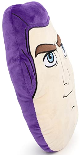Jay Franco Disney Pixar Lightyear Buzz Lightyear Shaped Decorative Pillow - Kids Super Soft Throw Plush Pillow - Measures 15 Inches (Official Disney Pixar Product)
