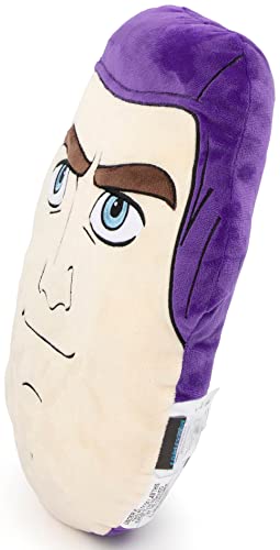 Jay Franco Disney Pixar Lightyear Buzz Lightyear Shaped Decorative Pillow - Kids Super Soft Throw Plush Pillow - Measures 15 Inches (Official Disney Pixar Product)