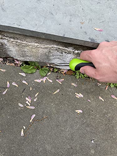 Garden Guru Patio Crack Weeder Tool with Ergonomic Handle β Stainless Steel Weed Puller for Patio Sidewalk Driveway Cracks | Rust Resistant