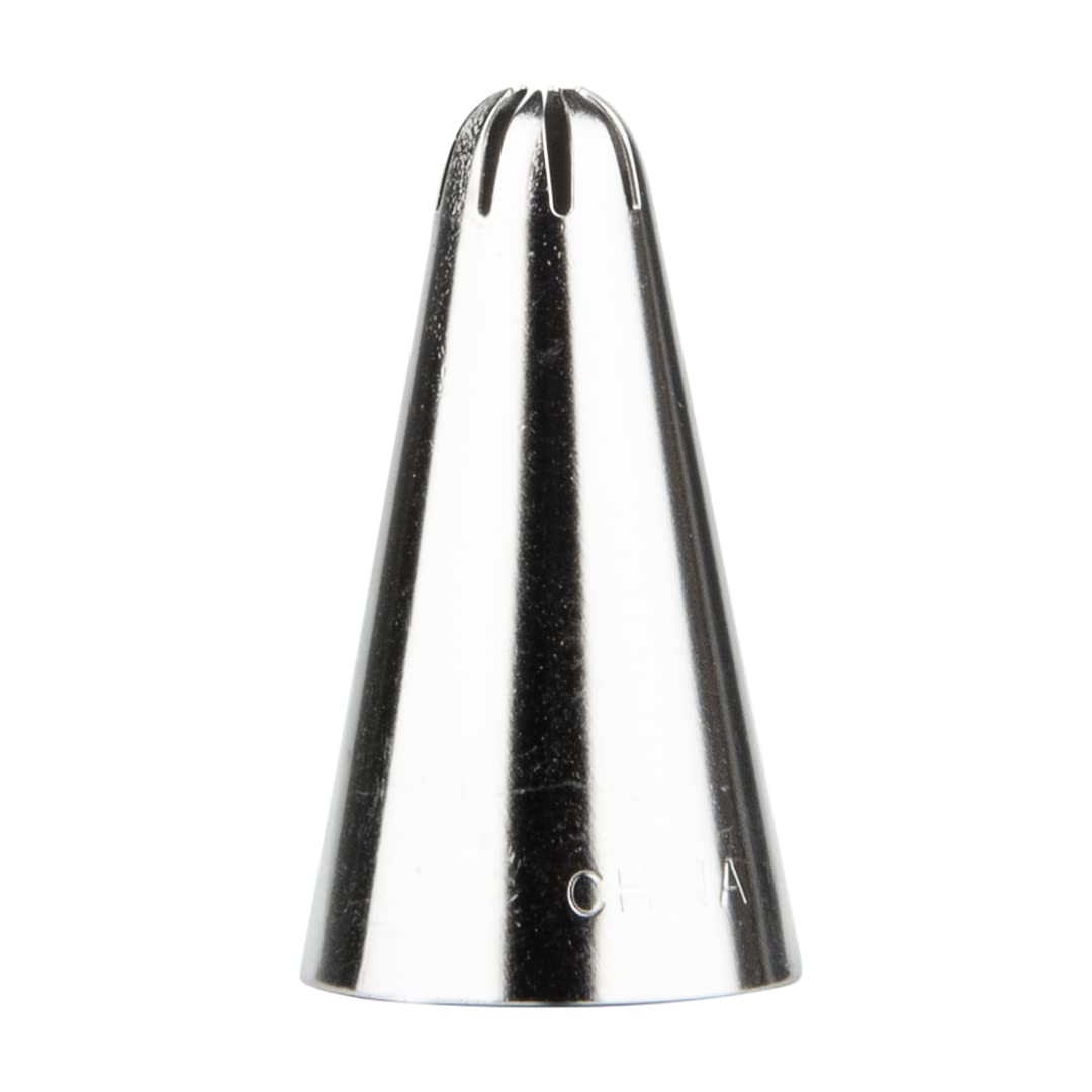 Restaurantware Pastry Tek Decorating Tip Star 1 Reusable Star Piping Tip - #31 Dent-Resistant Stainless Steel Closed Star Tip Dishwasher-Safe Decorate Cupcakes Cakes or Cookies