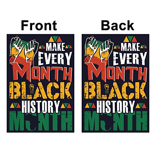 Black History Month Garden Flag 12.5x18'' Black History Month Decor African American Juneteenth Celebration Decoration and Supplies for Home