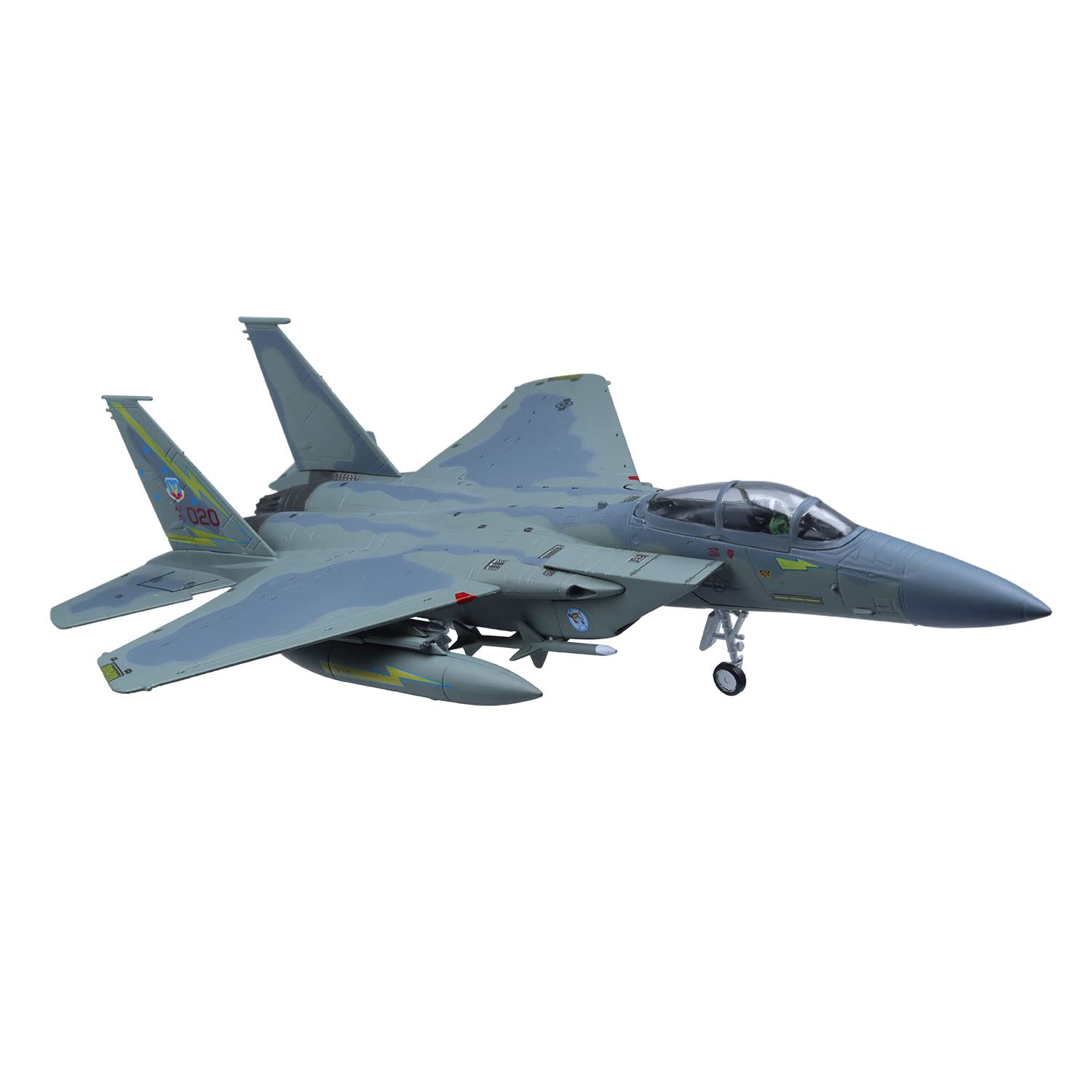 Udnorbay 1/100 F-15 Eagle Fighter Attack Plane Fighter Model Military Aircraft Diecast Airplane Models