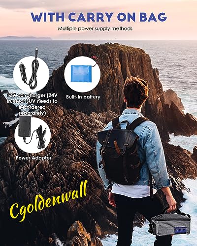 CGOLDENWALL Insulin Cooler Travel Case 7 * 2.9 * 1.2In Medicine Refrigerator with 2-8 β Intelligent Constant Temperature, Alarm System & LED Display, for Car, Home, Travel