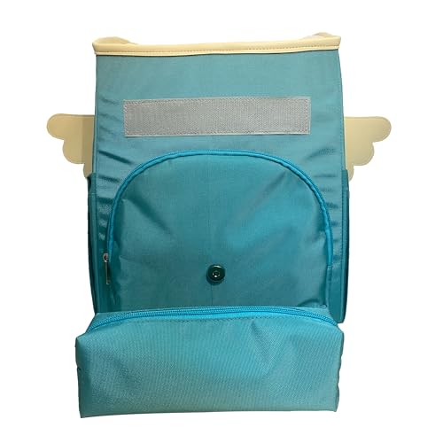 paerma Boys Backpack For School, 14 Inch, Plush With 3D Wings & Cartoon Prints, Adjustable Straps & Padded Back, Lightweight Bag for Kids, School or Travel
