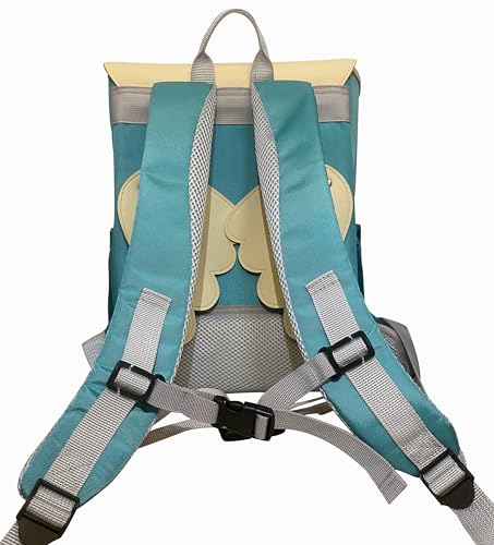 paerma Boys Backpack For School, 14 Inch, Plush With 3D Wings & Cartoon Prints, Adjustable Straps & Padded Back, Lightweight Bag for Kids, School or Travel