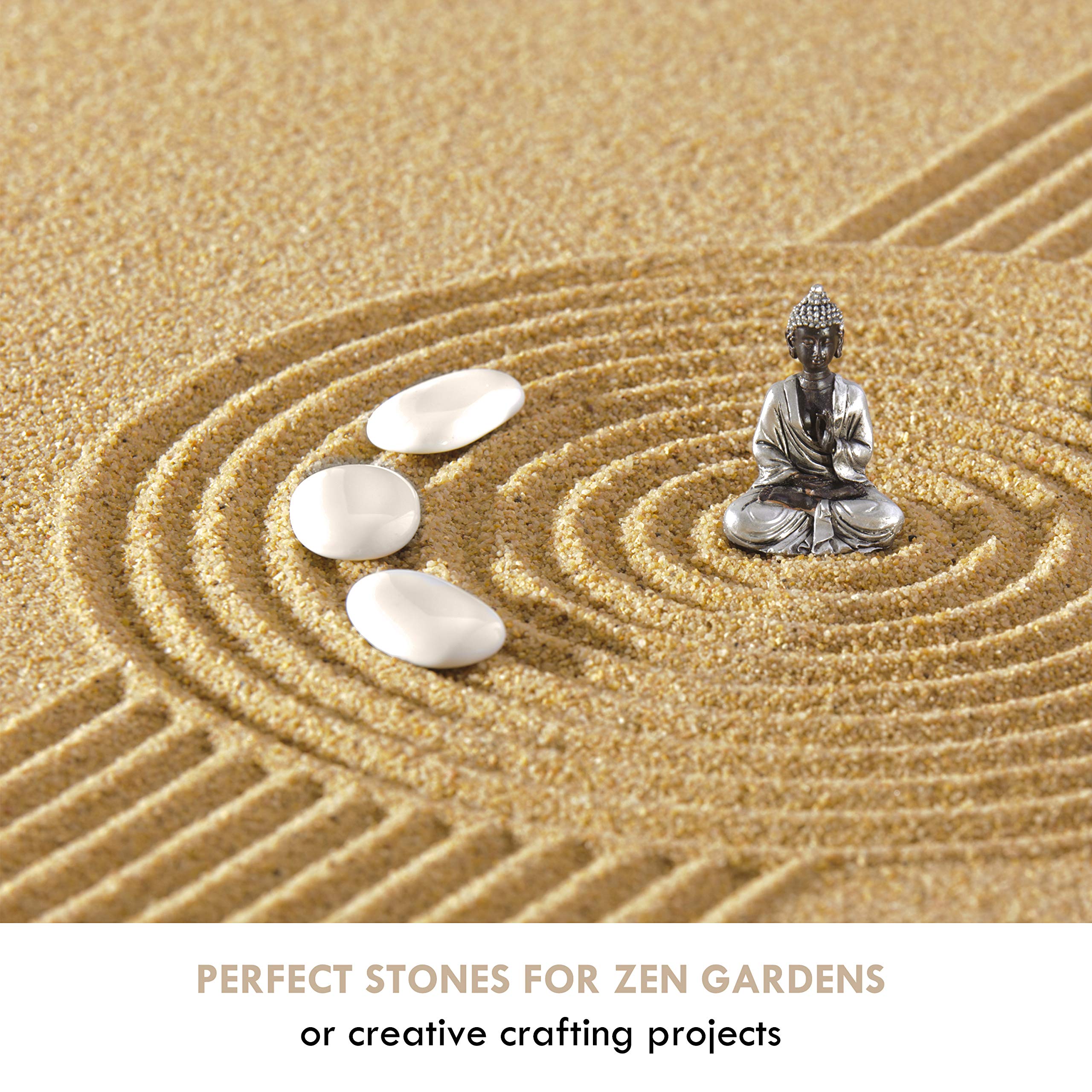 Galashield 5 lbs Approx. 130 White River Rocks Stones for Plants Pebbles for Indoor Plants | Aquarium Fish Tank Rocks | Polished Decorative Rocks for Vases (0.8-1.6 Inches)
