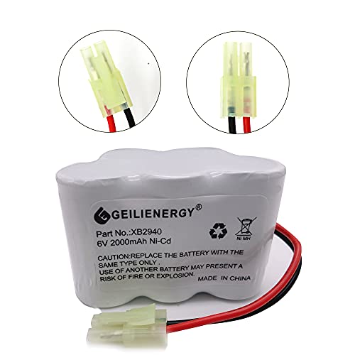 GEILIENERGY 6V Battery Compatible with Shark XB2940 V2940 V1940 V2940C Cordless Floor and Carpet Sweeper Vacuum Cleaner XB2940 V2940 V1940