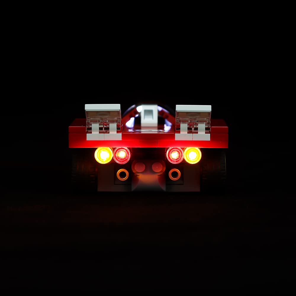 Kyglaring LED Lighting Kit Only Lights Set Designed for Lego 1970 Ferrari 512 M 76906 Model Building Kit - Without Lego Set (Classic Version)