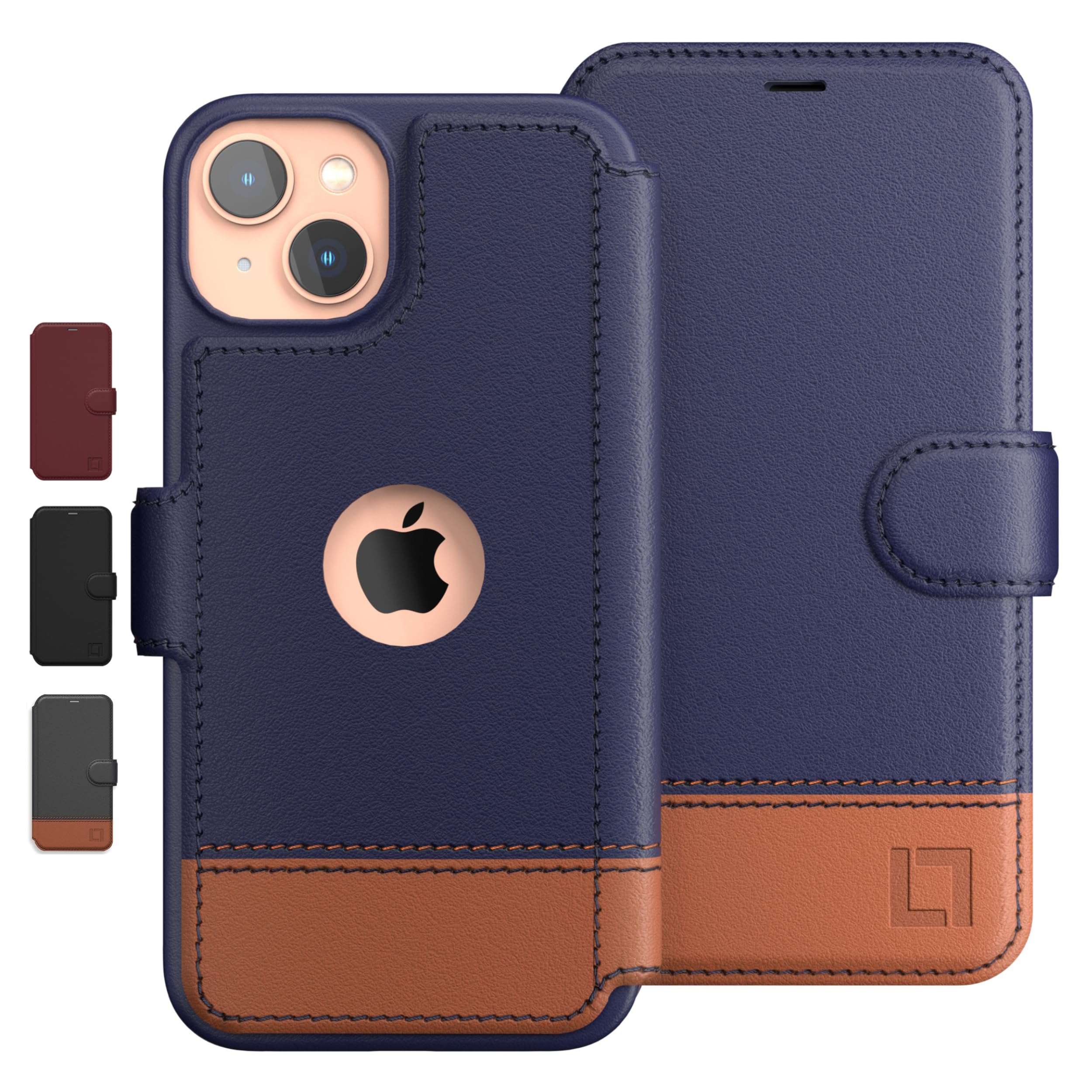 LUPA Legacy Compatible for iPhone 13 Mini Wallet Case - Case with Card Holder - [Slim + Durable] for Women and Men - iPhone 13 Mini Flip Cell Phone case - Faux Leather - Folio Cover - Desert Sky