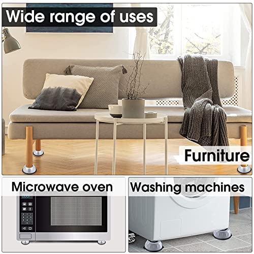 VAIIEYO 4Pcs Shock & Noise Cancelling Washing Machine Support, Anti Slip Rubber Washing Machine Feet Pads, Washing Machine Stabilizer, Anti-Walking Rubber Pads for Home Appliances, Universal Size