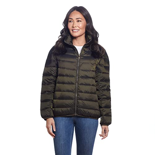 Martha Stewart Everyday Packable Jacket - Down Jacket with Hidden Pocket Zippers - Great for Daily Wear