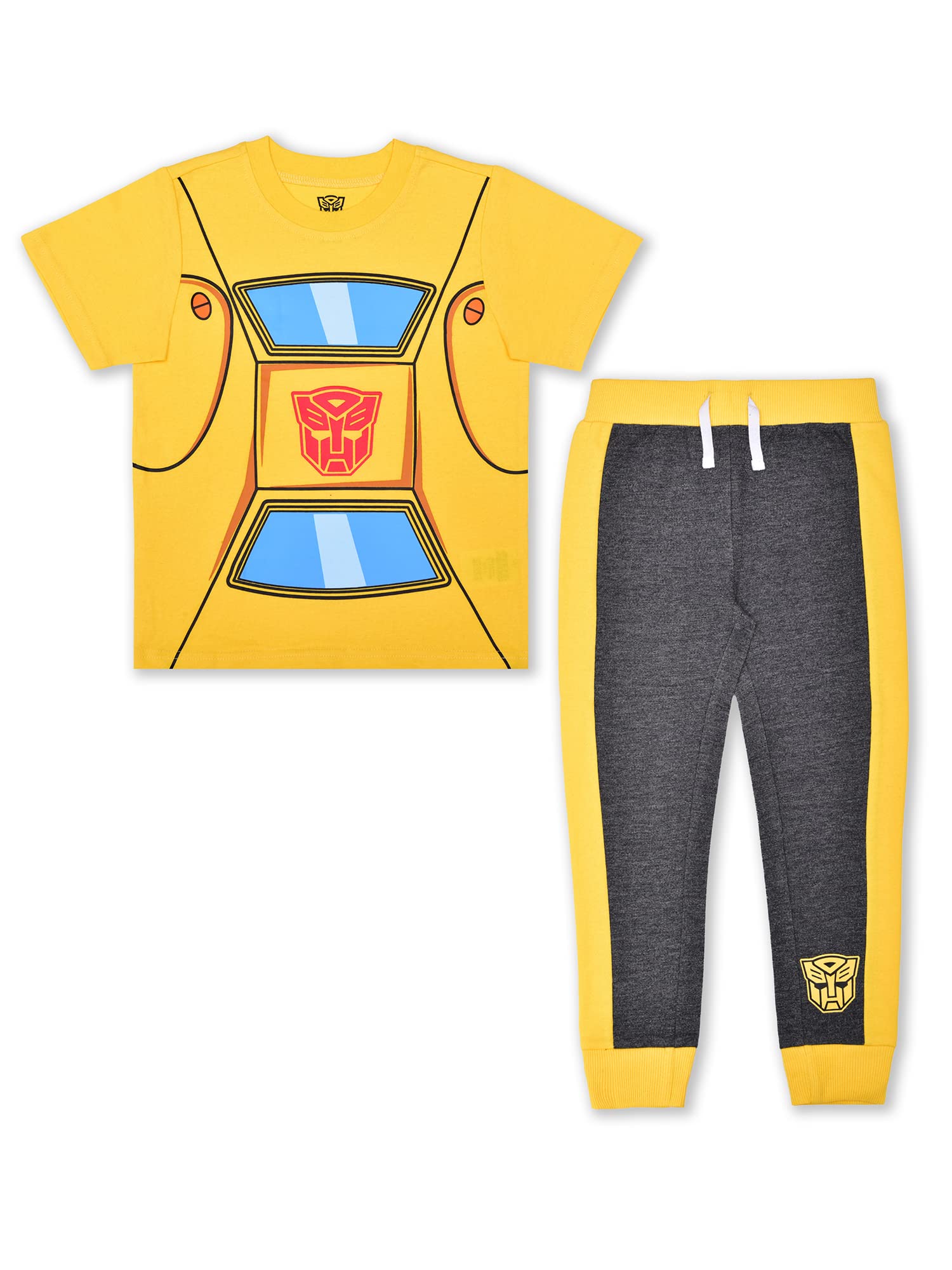 Hasbro Transformers One Optimus Prime and Bumblebee Boys T-Shirt and Pants Set for Little Kids