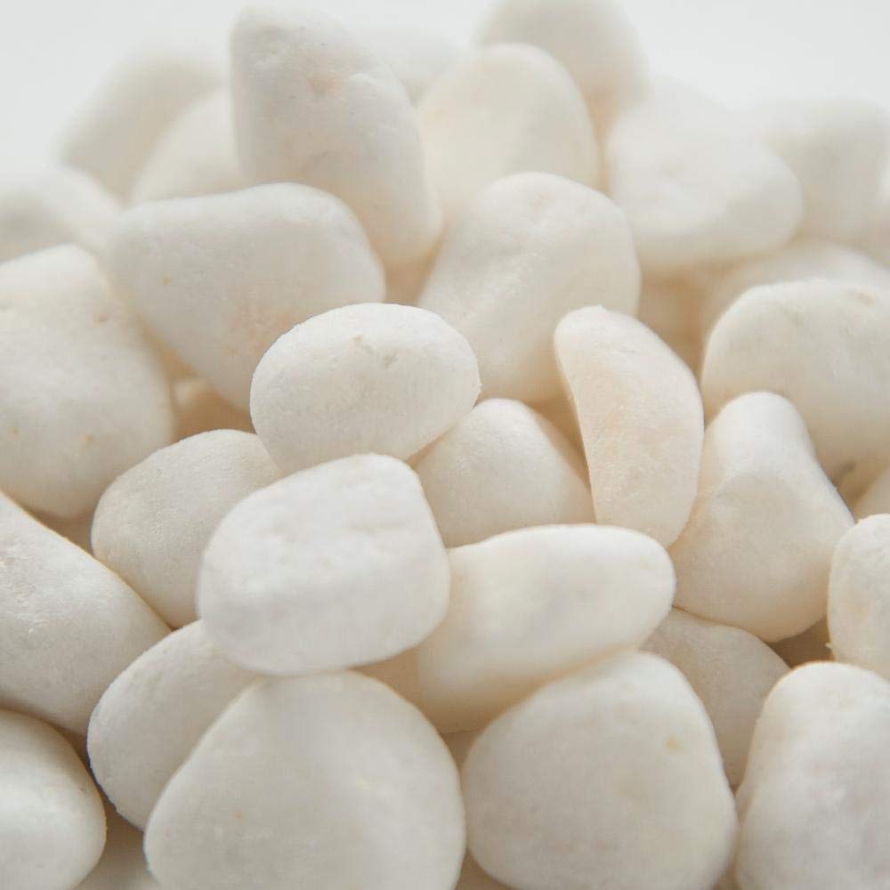 MSI Decorative Tumbled White Pebbles, 0.25 inch - 0.75 inch, 40 lb. Bag