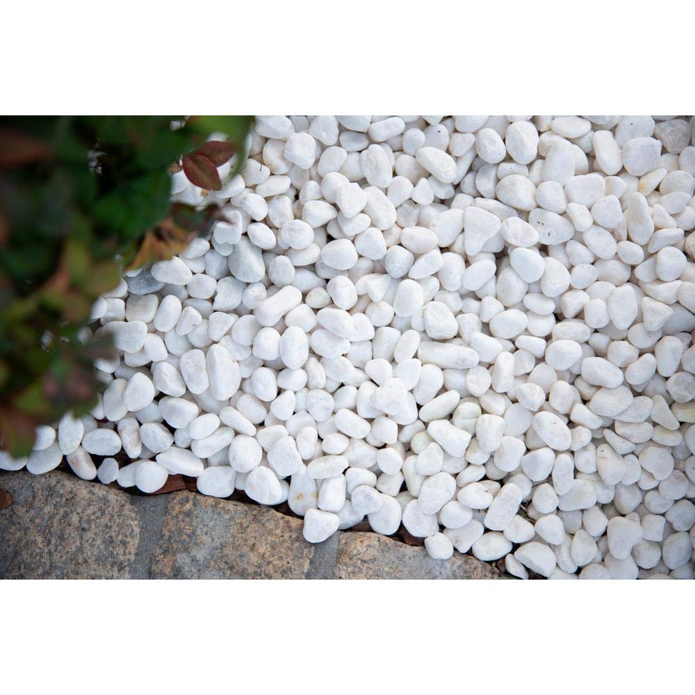 MSI Decorative Tumbled White Pebbles, 0.25 inch - 0.75 inch, 40 lb. Bag