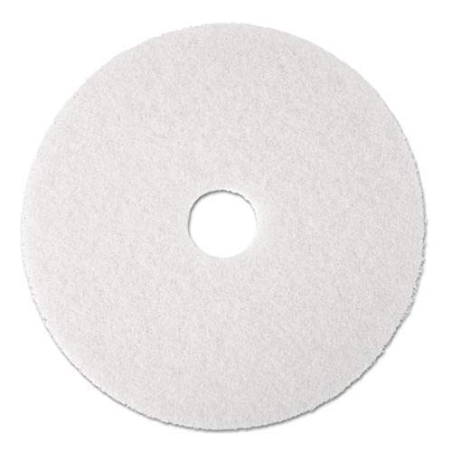 3M Commercial 8481 17" WHT POL FLR Pad, White