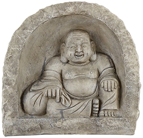 Design Toscano CS40170 Buddha Sanctuary Asian Garden Statue, Faux Stone Finish