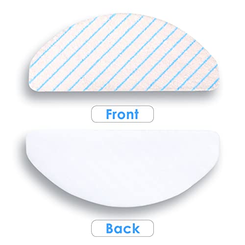 (50 Pieces) CHAIN PEAK Disposal Mop Pads for ECOVACS DEEBOT OZMO T8/ T8+/ T8 AIVI/ T9/ T9 MAX Vacuum Cleaner Wipes, Wiping Pads, One Time Use Mopping Cleaning Cloths