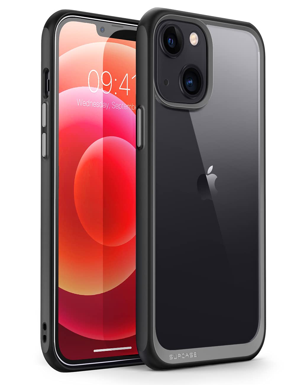SUPCASE Unicorn Beetle Style Series Case for iPhone 13 Mini (2021 Release) 5.4 Inch, Premium Hybrid Protective Clear Case (Black)