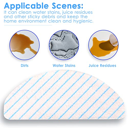 (50 Pieces) CHAIN PEAK Disposal Mop Pads for ECOVACS DEEBOT OZMO T8/ T8+/ T8 AIVI/ T9/ T9 MAX Vacuum Cleaner Wipes, Wiping Pads, One Time Use Mopping Cleaning Cloths