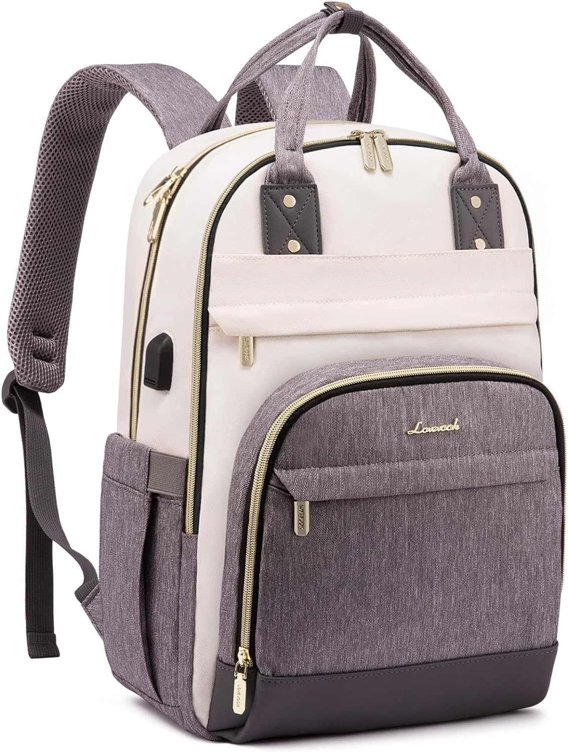 LOVEVOOK Backpack Purse for Women, Fits 15.6 Inch Laptop Backpack, Fashion Travel Work Anti-theft Bag, Business Compute