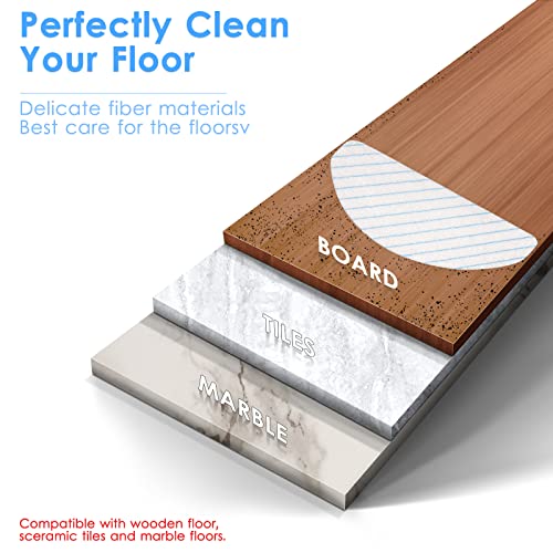(50 Pieces) CHAIN PEAK Disposal Mop Pads for ECOVACS DEEBOT OZMO T8/ T8+/ T8 AIVI/ T9/ T9 MAX Vacuum Cleaner Wipes, Wiping Pads, One Time Use Mopping Cleaning Cloths